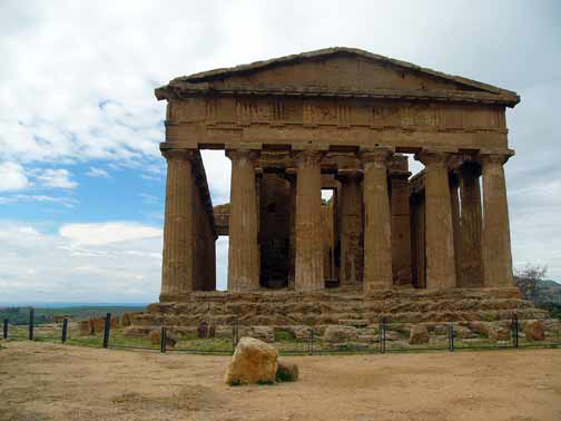 It is rare to see the cella , inner holy part, of a Greek temple. They ...